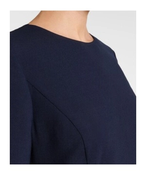 Oscar De La Renta Pleated Wool-blend Midi Dress