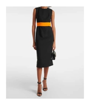 Carolina Herrera Wool Cocktail Dress