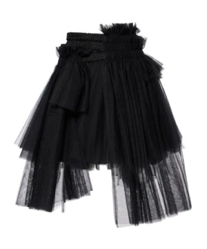 Comme Des Garçons Mesh Midi Skirt - Black
