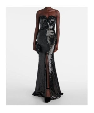 Elie Saab Sequined Strapless Sweetheart Gown