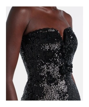 Elie Saab Sequined Strapless Sweetheart Gown
