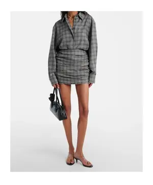 Magda Butrym Plaid Midi Skirt
