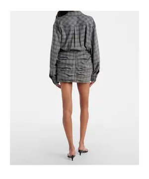 Magda Butrym Plaid Midi Skirt