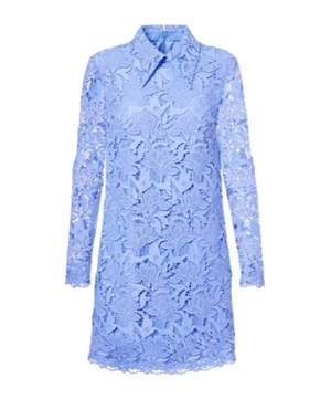 Carolina Herrera Lace Minidress - Blue