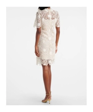 Oscar De La Renta Floral Lace Minidress