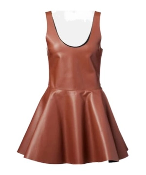 J.W.ANDERSON Leather Minidress - Brown