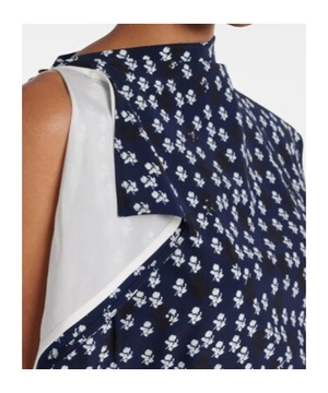 Proenza Schouler Devyn Floral Draped Maxi Dress - Black