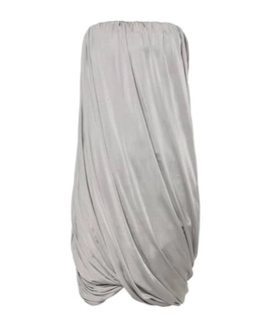 Attico Draped Jersey Minidress - Gray