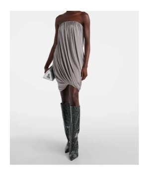 Attico Draped Jersey Minidress