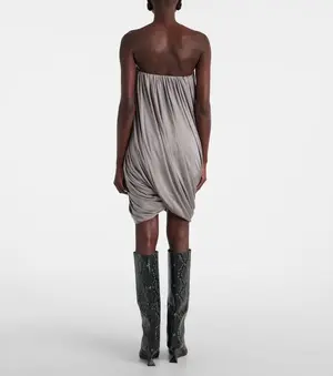 Attico Draped Jersey Minidress