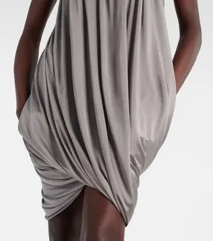 Attico Draped Jersey Minidress