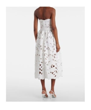 Oscar De La Renta Lace Bustier Dress