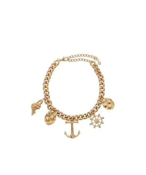Rabanne Gold-plated Brass Charm Necklace - Yellow