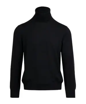 GRAN SASSO Turtleneck Sweater - Black