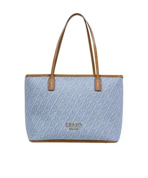 Liu Jo Jacquard Denim Tote Bag - Blue