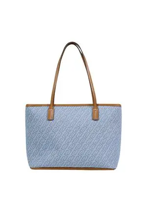 Liu Jo Jacquard Denim Tote Bag