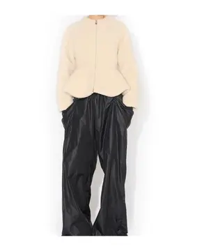 Alaïa Shearling Peplum Jacket