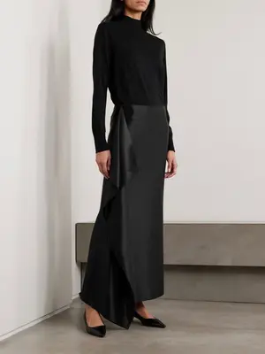 THE ROW Athalia Pleated Midi Skirt