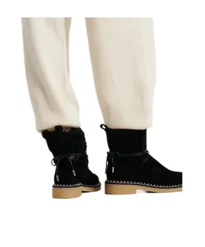 AQUAZZURA Trimmed Suede Ankle Boots