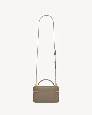Saint Laurent Gaby Vanity Bag In Lambskin - Light Brown