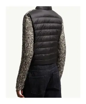 Moncler Wool Alpaca Blend Padded Zip-up Cardigan