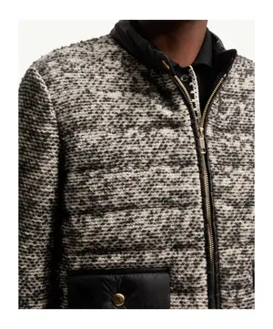 Moncler Wool Alpaca Blend Padded Zip-up Cardigan