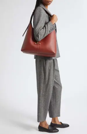 Strathberry Maxi Kite Hobo Bag - Walnut