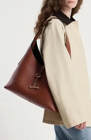 Strathberry Maxi Kite Hobo Bag - Walnut