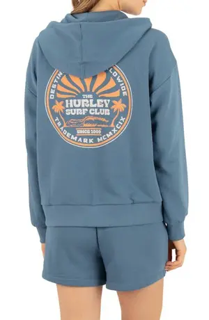 Hurley Full Zip Hoodie With Graphic Detail
