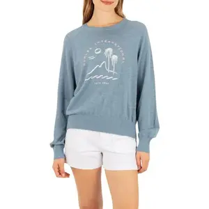 Hurley Passport Cotton Crewneck Sweater - Sailing