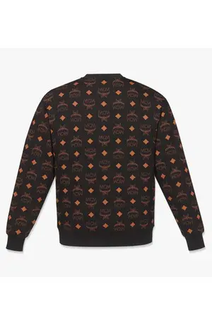 Mcm Maxi Monogram Print Organic Cotton Sweatshirt