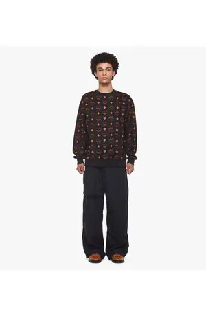 Mcm Maxi Monogram Print Organic Cotton Sweatshirt