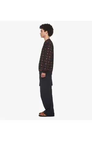 Mcm Maxi Monogram Print Organic Cotton Sweatshirt