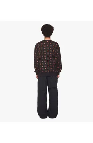 Mcm Maxi Monogram Print Organic Cotton Sweatshirt