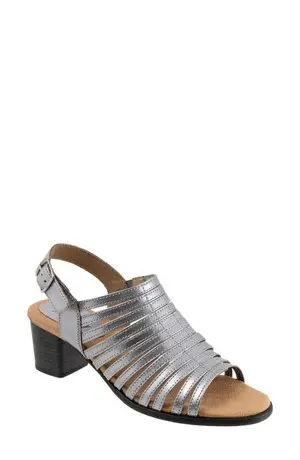 Trotters Midge 2.0 Slingback Sandal Pewter