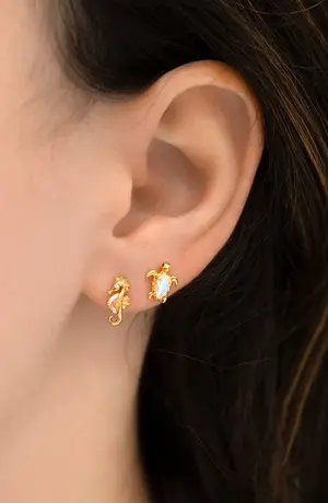 GIRLS CREW Seas Set Of 4 Stud Earrings