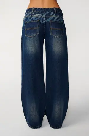 Rip Curl Archive Low Rise Baggy Wide Leg Jeans