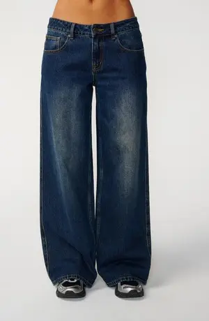 Rip Curl Archive Low Rise Baggy Wide Leg Jeans