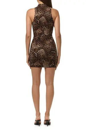 Naked Wardrobe Mock Neck Minidress