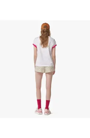 Mcm Logo Print T-shirt In Organic Cotton