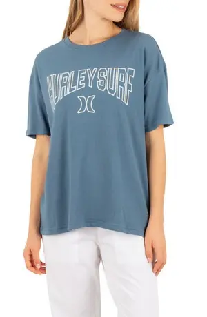Hurley Collegiate Graphic Boyfriend T-shirt - Oceanview