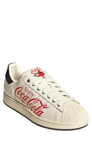 Adidas X Coca-cola Superstar Ii Sneaker - Core White/core Black/cream