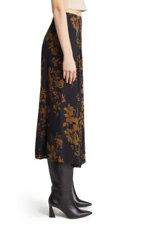 REFORMATION Zoe Side Slit Midi Skirt