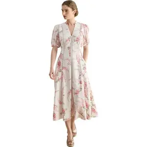 HOBBS LONDON Matilda Floral Dress - Ivorymulti