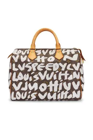 LOUIS VUITTON X Stephen Sprouse Monogram Graffiti Speedy 30 Handbag - Brown