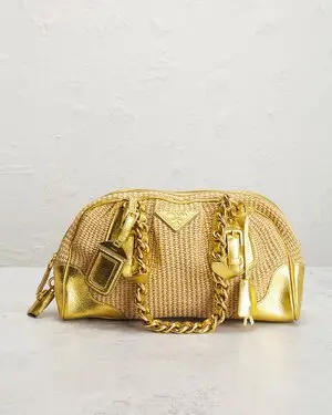 FWRD RENEW Prada Paglia &amp; Cinghiale Handbag