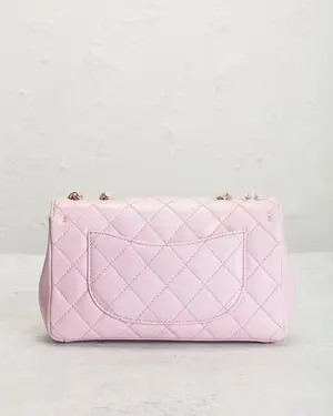 FWRD RENEW Chanel Lambskin Mademoiselle Chic Flap Bag