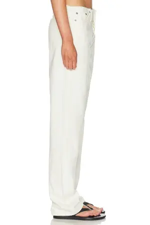 RE/DONE Roxy Loose Wide Leg Jeans In Cream