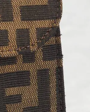 FWRD RENEW Fendi Zucca Baguette Shoulder Bag - Brown