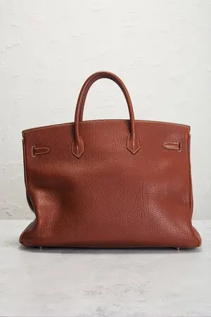 Hermès Togo Birkin 40 Retourne Handbag - Noisette